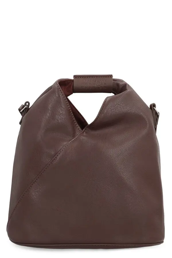 MAISON MARGIELA Mini Eco-leather Crossbody Bag With Top Handle - Brown