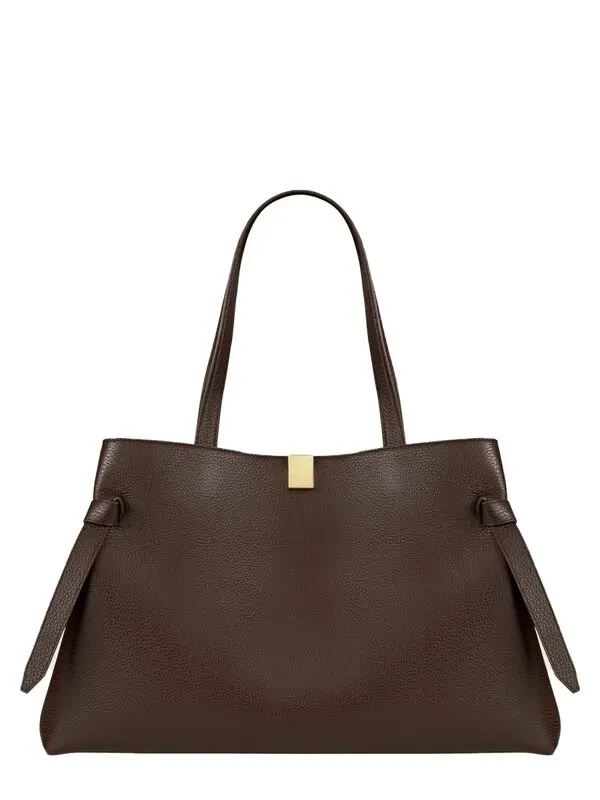Yuzefi Pebble-grain Leather Tote Bag