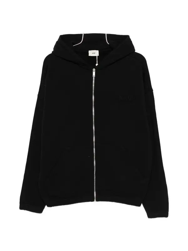 AUTRY Full-zip Hoodie With Embroidered Logo Patch - Nero