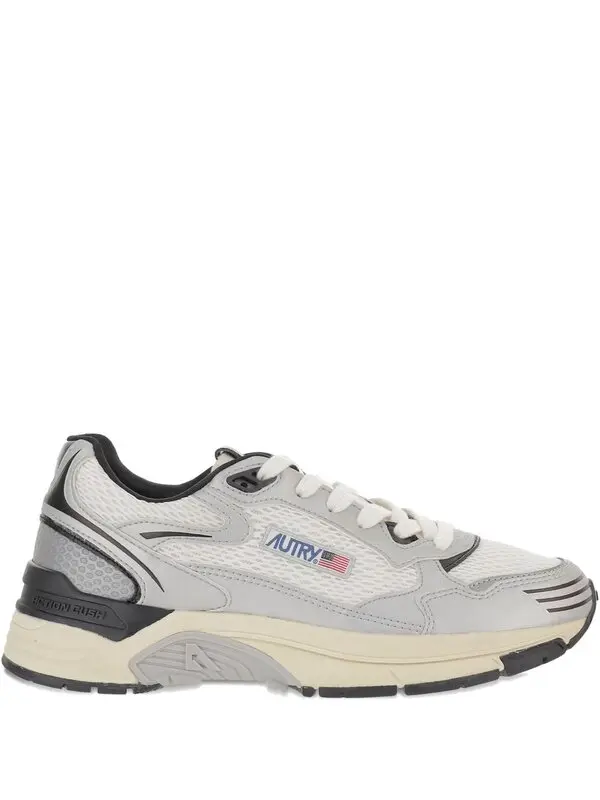 AUTRY Leather & Mesh Sneaker With Raised Mesh-lined Insole