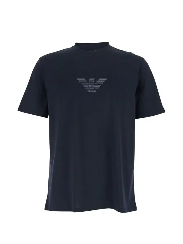 Emporio Armani Logo Cotton T-shirt - Blue