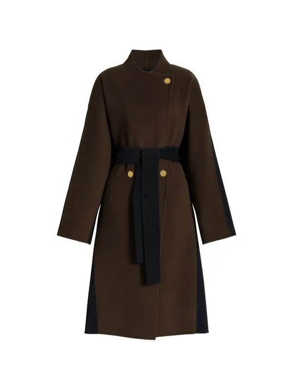 Alberta Ferretti Wool And Cashmere Long Coat