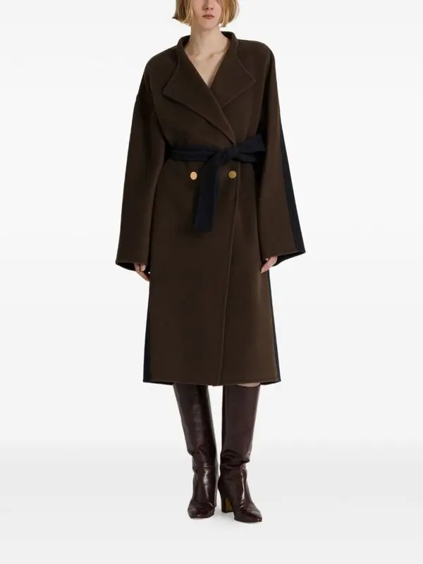 Alberta Ferretti Wool And Cashmere Long Coat