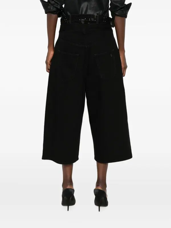 Attico Denim Cotton Bermuda Shorts