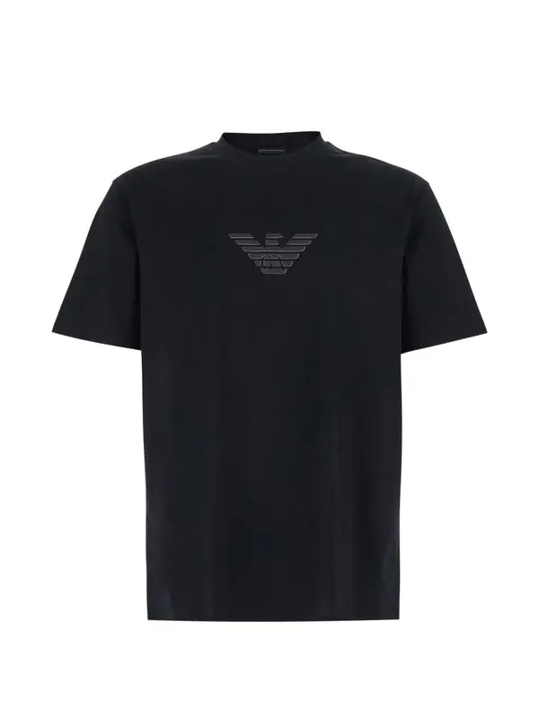 Emporio Armani Logo Cotton T-shirt - Black