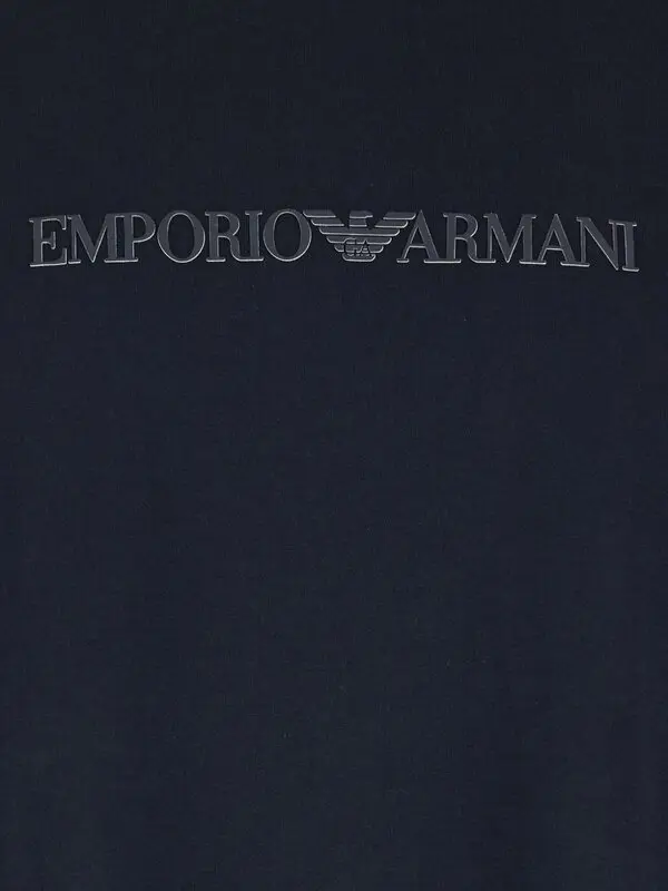 Emporio Armani Logo Cotton T-shirt - Blue