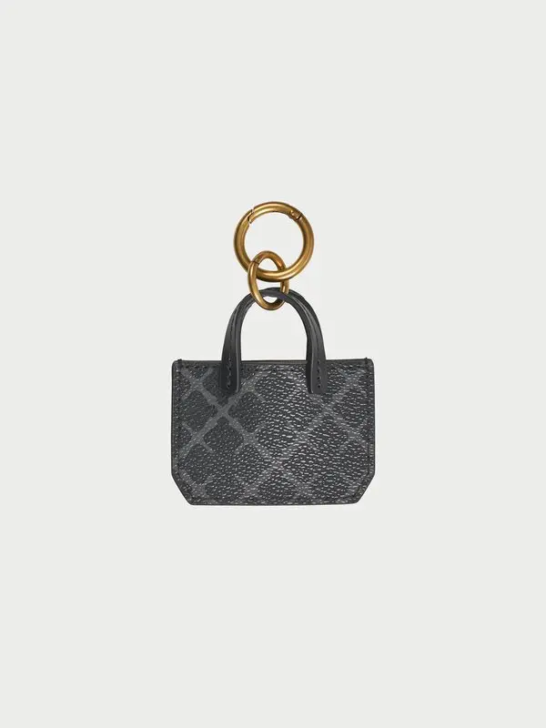 BY MALENE BIRGER Ada Charm Keychain - Charcoal