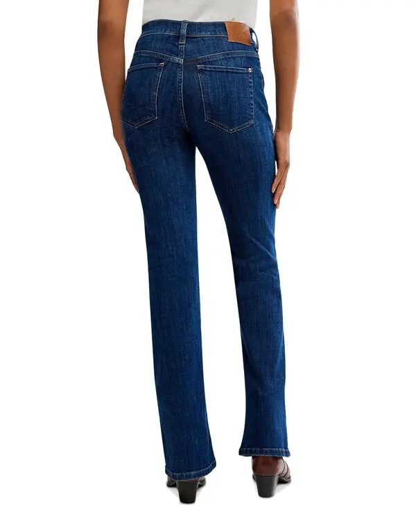 Free People Double Knot High Rise Straight Leg Jeans