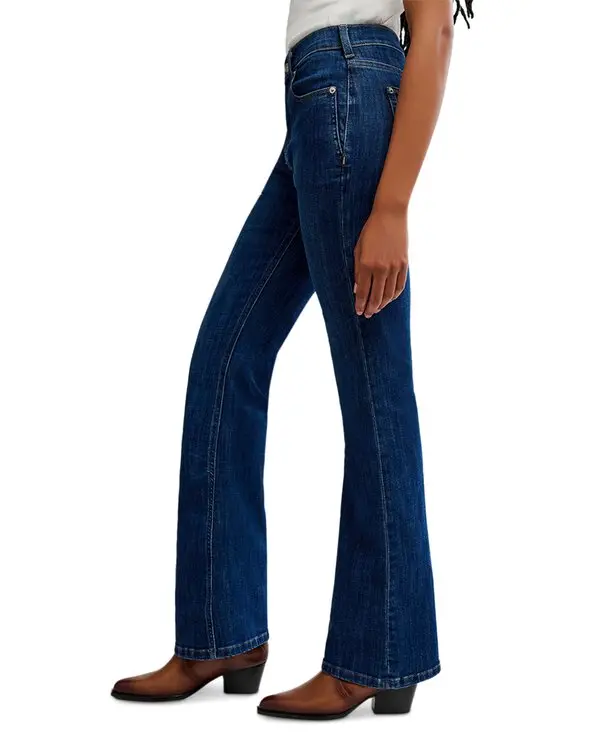 Free People Double Knot High Rise Straight Leg Jeans