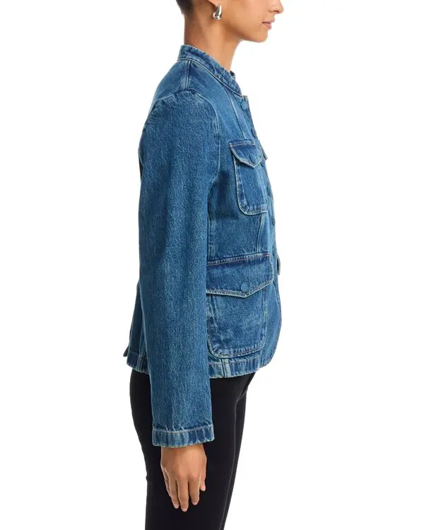 Rag & Bone Mercer Denim Stand Collar Jacket