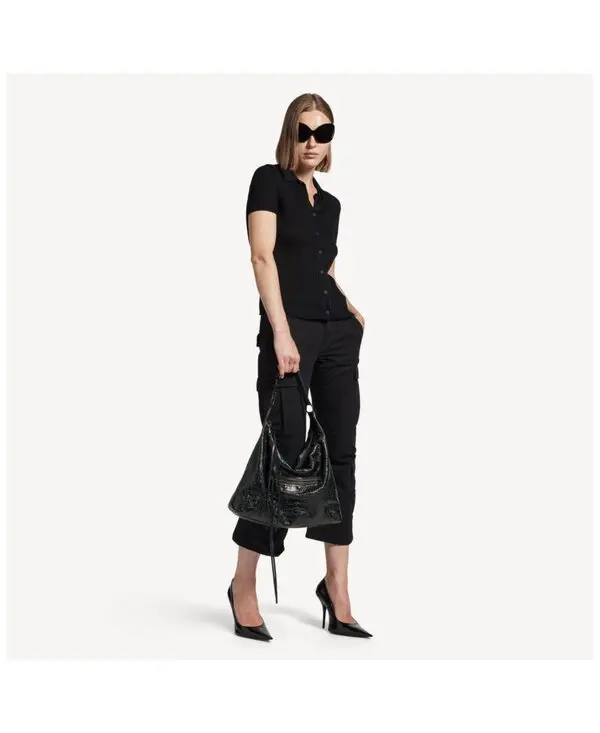 Balenciaga Le City Hobo Bag Medium - Black
