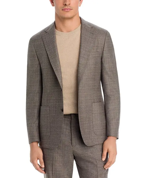 Vince Melange Brushed Regular Fit Suit Jacket