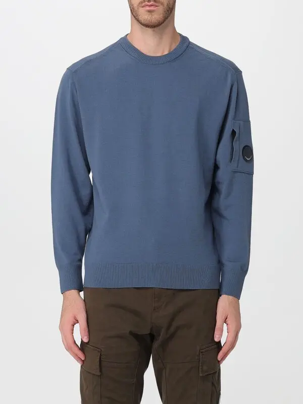 C.P. COMPANY Wool-blend Crewneck Jumper - Blue 1