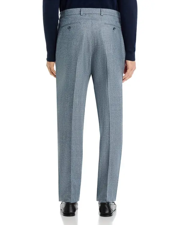 Vince Wool, Silk & Linen Melange Brushed Regular Fit Suit Pants