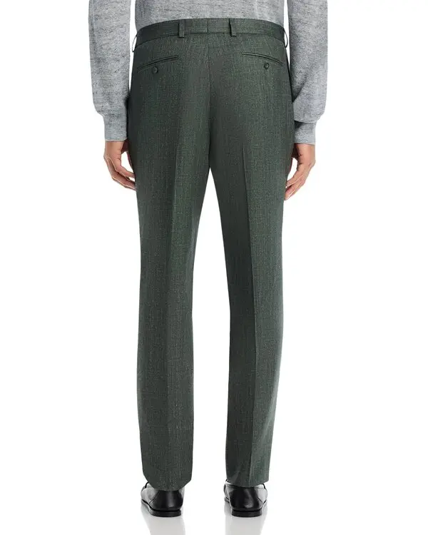 Vince Wool, Silk & Linen Melange Regular Fit Suit Pants