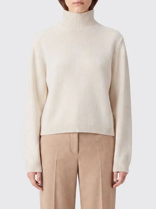 RÓHE High Neck Knit Sweater - White