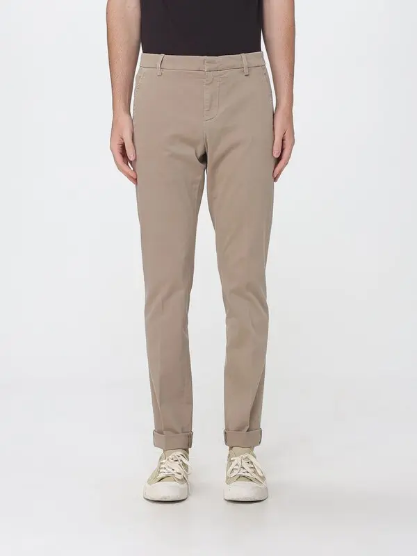 DONDUP Gaubert Slim Fit Velvet Chino Trousers - Sand