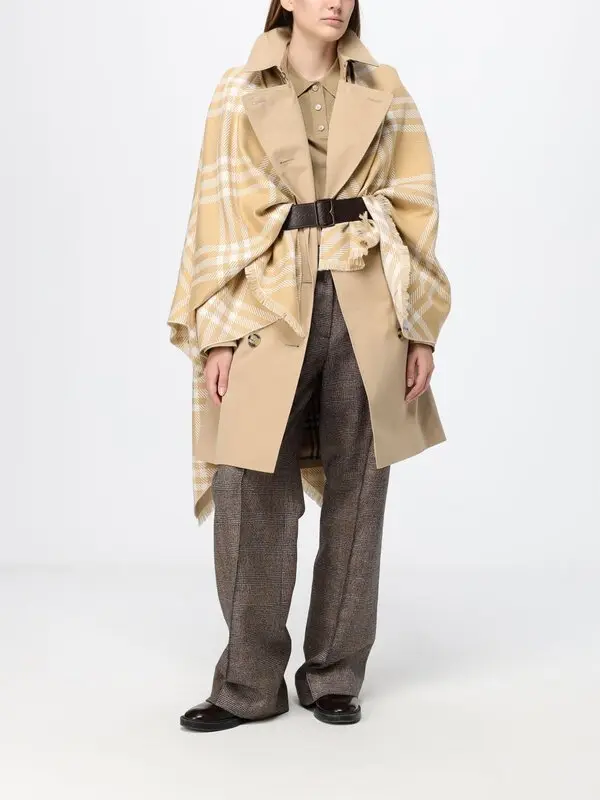 Burberry Plaid Wide Leg Trousers