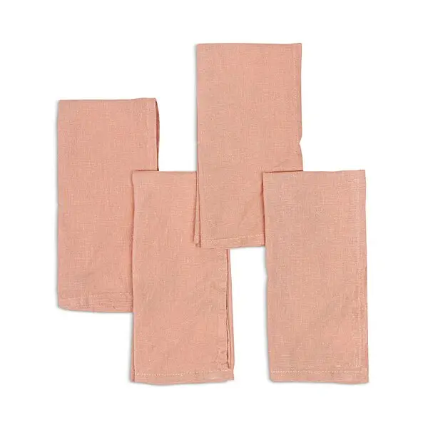 HUDSON PARK COLLECTION Linen Dinner Napkins, Set Of 4 - Terracotta