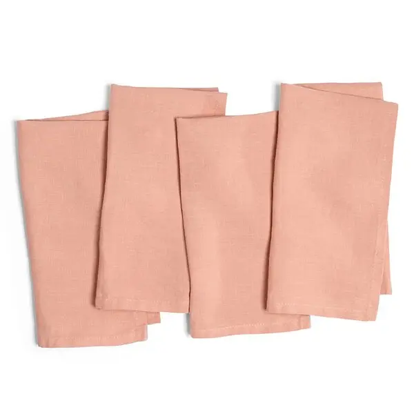 HUDSON PARK COLLECTION Linen Dinner Napkins, Set Of 4 - Terracotta