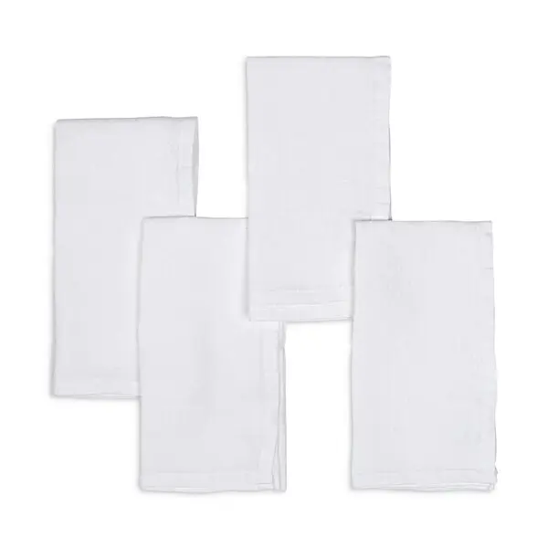 HUDSON PARK COLLECTION Linen Dinner Napkins, Set Of 4 - White