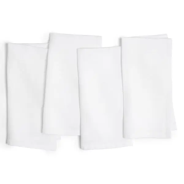 HUDSON PARK COLLECTION Linen Dinner Napkins, Set Of 4 - White