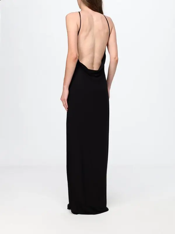 Cult Gaia Halter Neck Maxi Dress With Gold Hardware