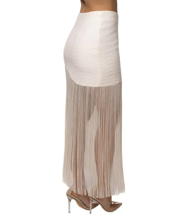 JLUXLABEL Gala Nights Fringe Maxi Skirt