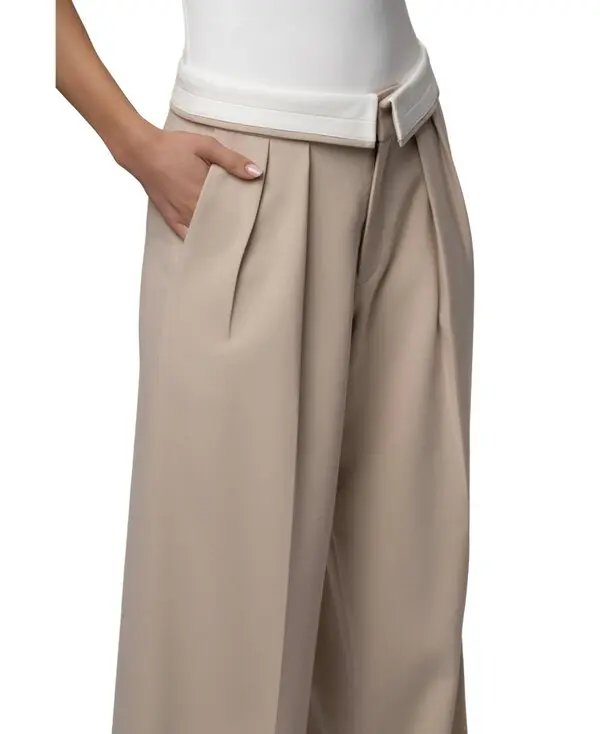 JLUXLABEL Command Pleat Wide-leg Trousers