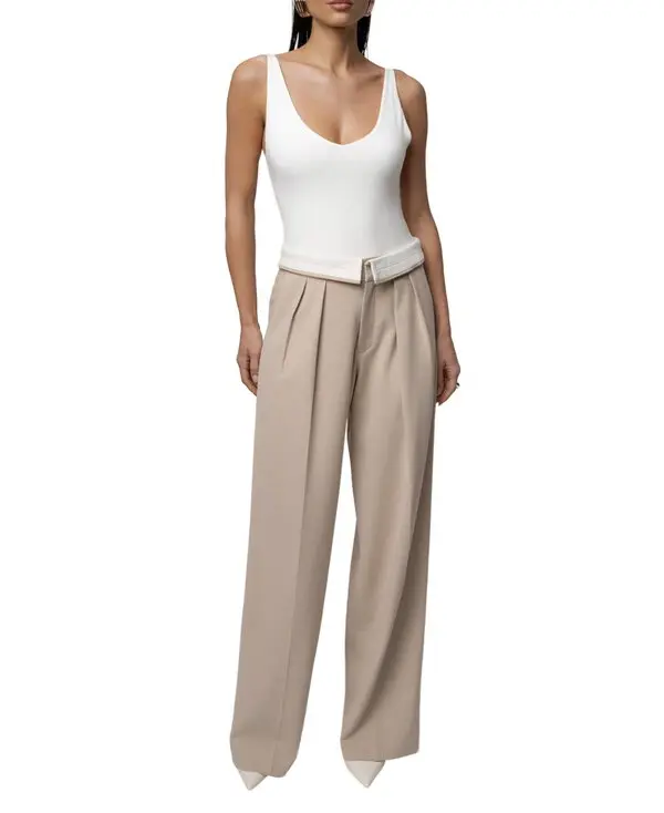 JLUXLABEL Command Pleat Wide-leg Trousers