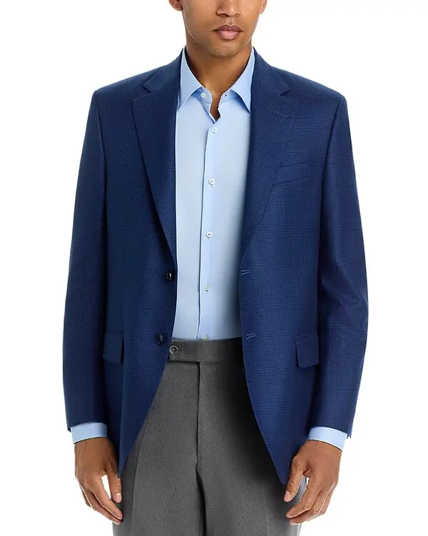 Peter Millar Flynn Classic Fit Tonal Plaid Sport Coat - Blue