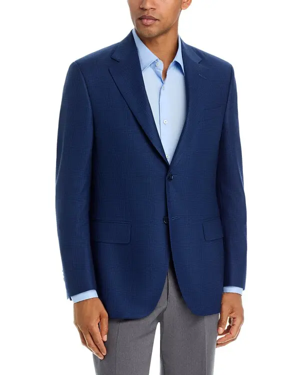 Peter Millar Flynn Classic Fit Tonal Plaid Sport Coat - Blue