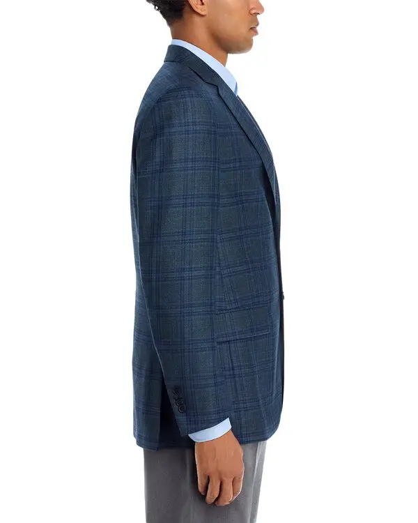 Peter Millar Flynn Classic Fit Wool Plaid Sport Coat - Green