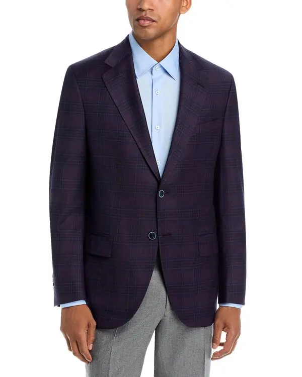 Peter Millar Classic Fit Hyperlight Brushed Plaid Soft Jacket