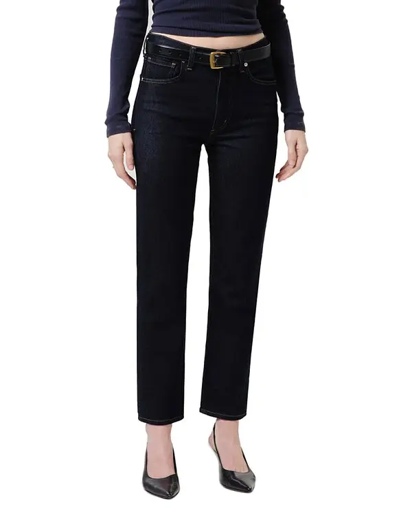 Citizens Of Humanity Caia High Rise Straight Jeans - Inky Rinse