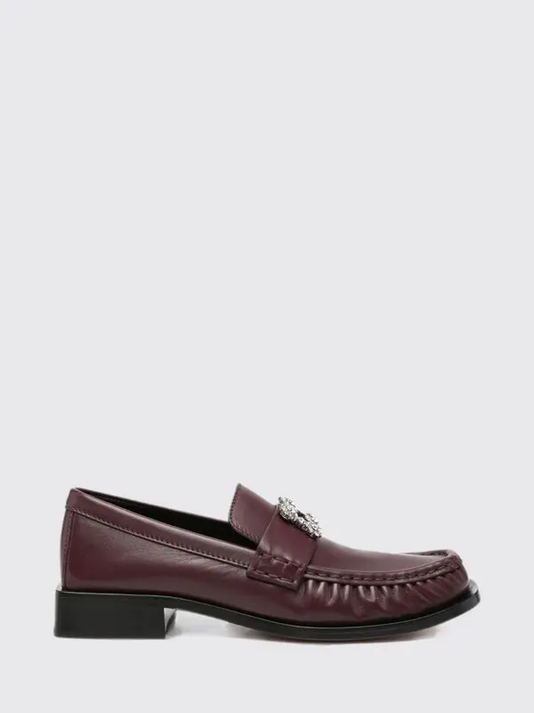 ROGER VIVIER Viv' Rangers Jewelled Buckle Leather Loafers - Brown