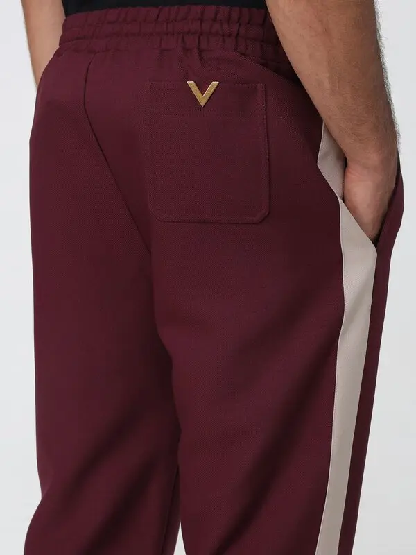 Valentino Garavani Technical Jersey Jogging Trousers With Drawstring Waist - Red
