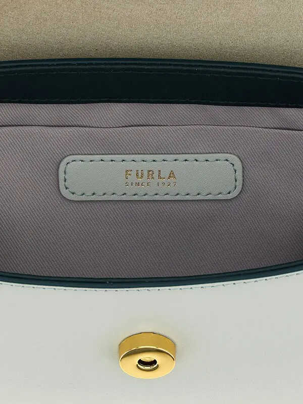 Furla Leather Handbag With Shoulder Strap - Green