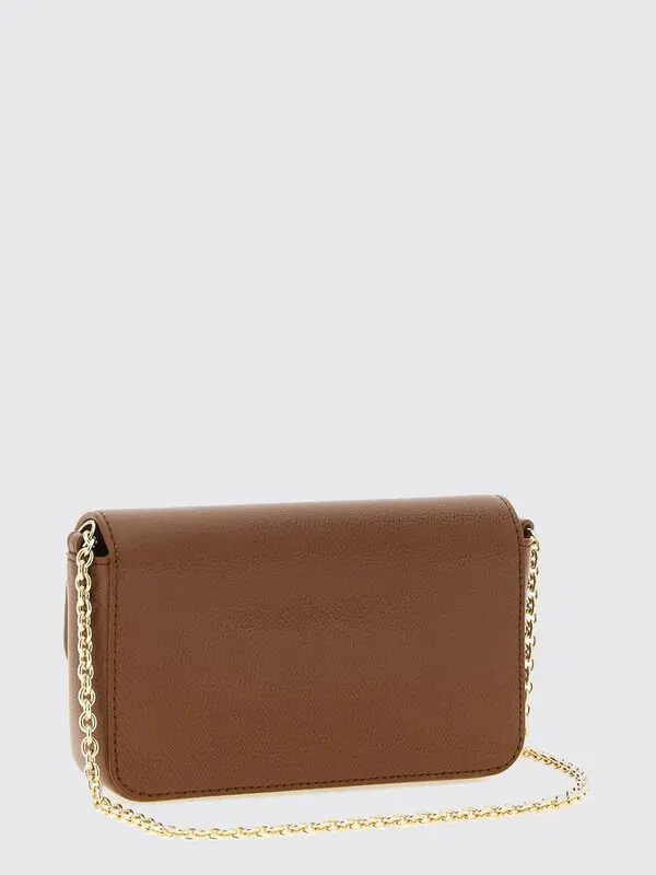 Furla Crossbody Bag With Turn Lock Clasp - Brown