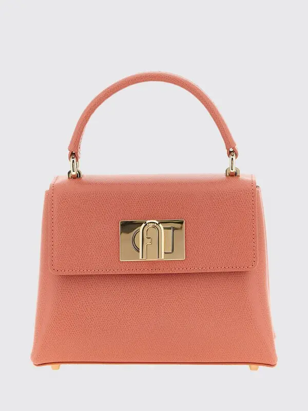 Furla 1927 Mini Grained Leather Top Handle Bag - Pink