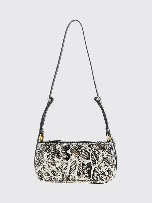 Pinko Leather Crossbody Bag - Grey