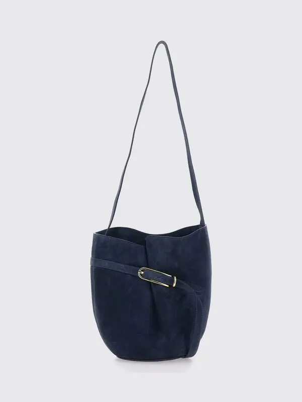 LIFFNER Suede Calfskin Bucket Bag - Blue