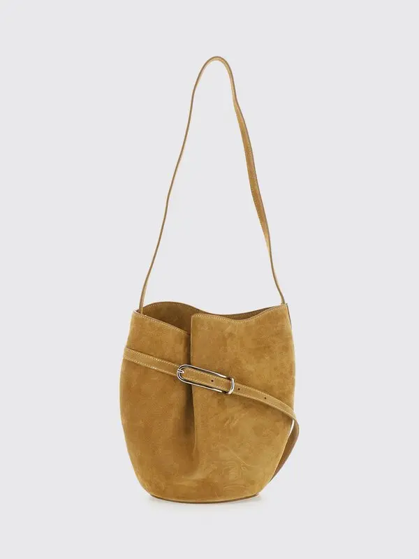 LIFFNER Suede Calfskin Bucket Bag - Camel