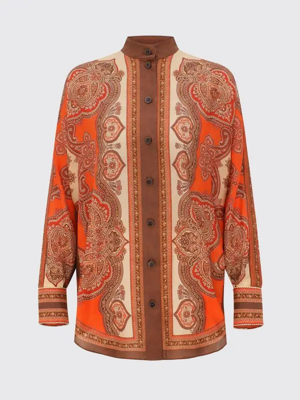Zimmermann Long Sleeve Printed Shirt - Red