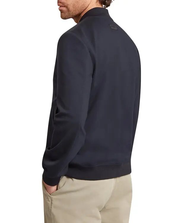Ted Baker London Reznor Jersey Bomber Jacket - Navy