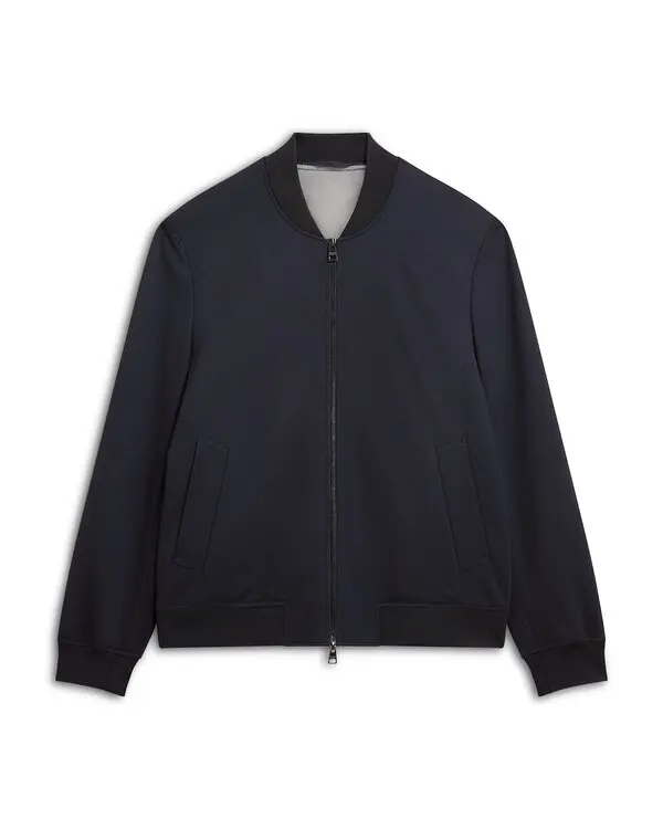 Ted Baker London Reznor Jersey Bomber Jacket - Navy