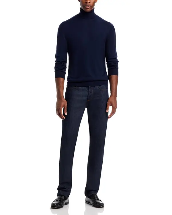 Canali Merino Turtleneck - Navy