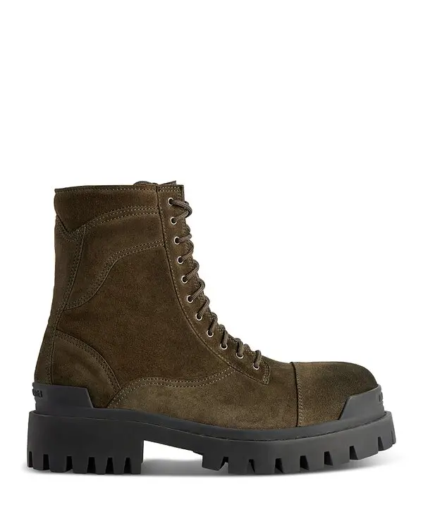 Balenciaga Waxed Suede Boots