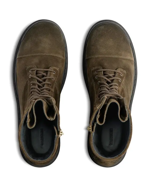 Balenciaga Waxed Suede Boots