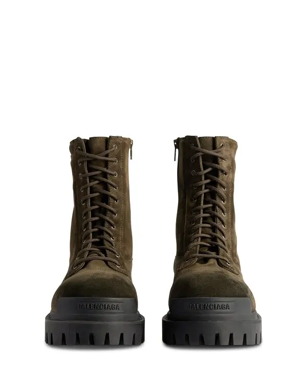 Balenciaga Waxed Suede Boots